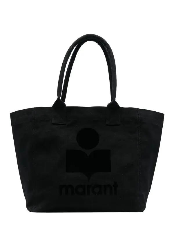 Isabel Marant Yenky Small Cotton Tote - Black