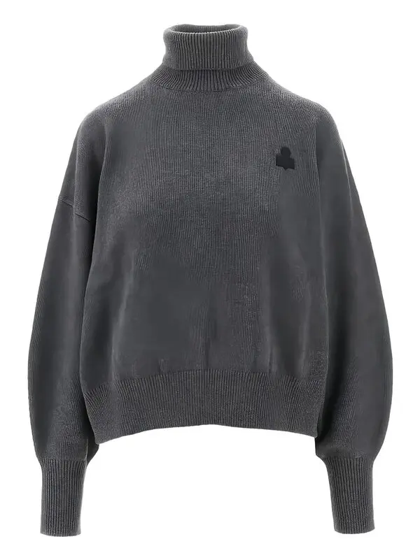 MARANT ETOILE Nasha Cotton And Wool Jumper - Grey