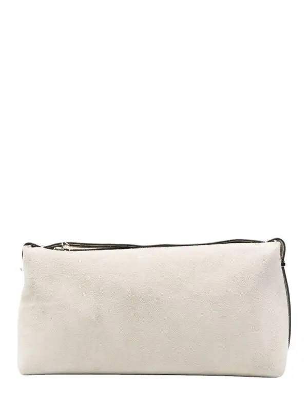 TOTEME Suede Leather Clutch - White