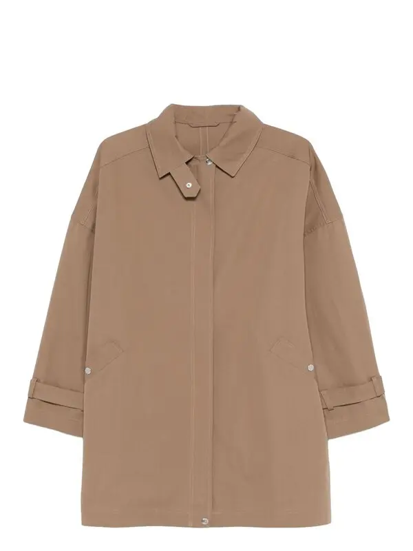 TOTEME Organic Cotton Oversized Trench Coat - Beige