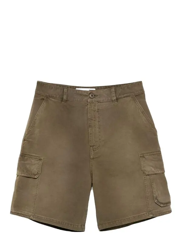 Loewe Cotton Cargo Shorts - Green