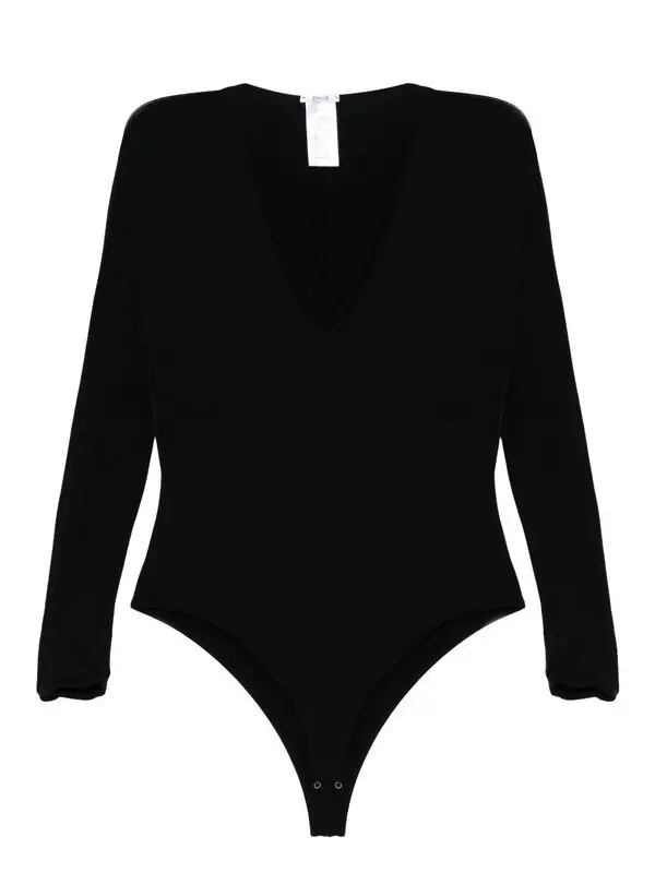 Norma Kamali V-necked Bodysuit - Black
