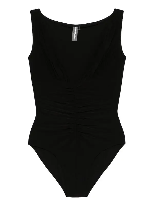 Norma Kamali V-necked Bodysuit - Black