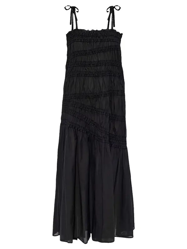 Tory Burch Long Cotton Dress - Black