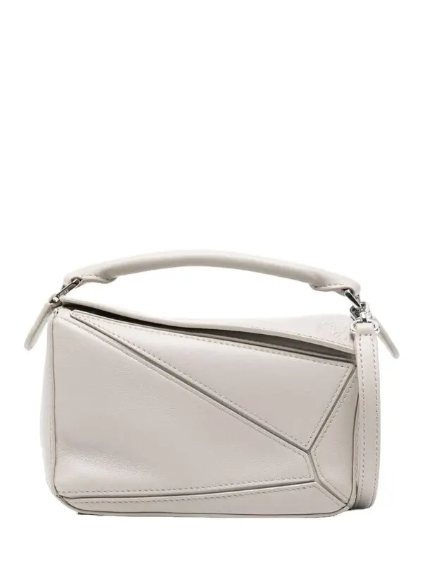 Loewe Puzzle Mini Leather Handbag - Grey