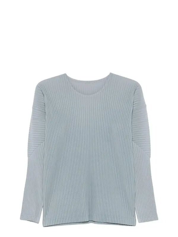 Issey Miyake Pleated T-shirt - Grey