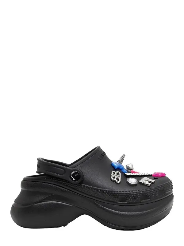 Balenciaga Crocs Jibbitz Clogs - Black