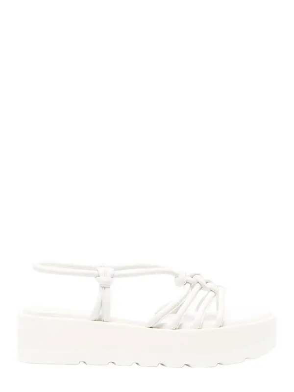 GIANVITO ROSSI Hebe Leather Sandals - White
