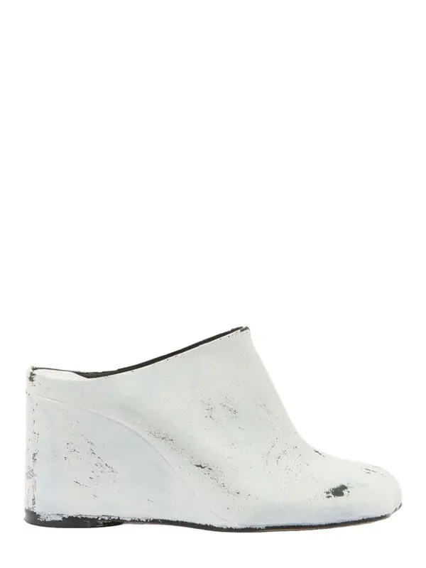 MAISON MARGIELA Leather Heel Mules - White