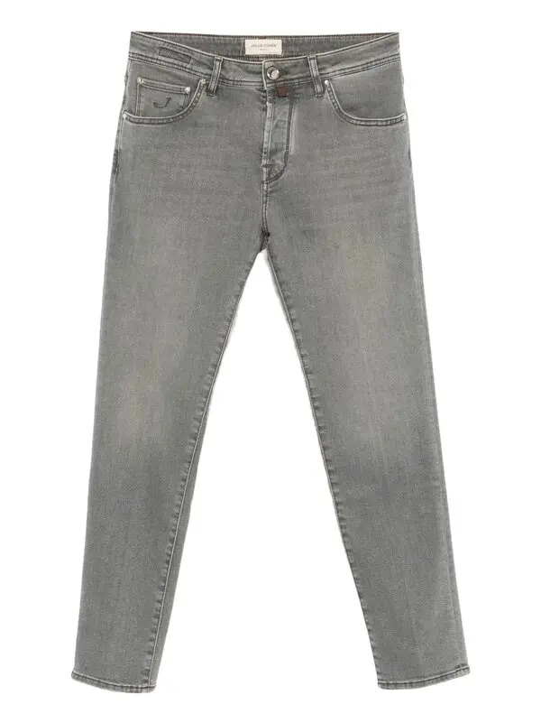 Jacob Cohen Slim Cropped Denim Jeans - Grey