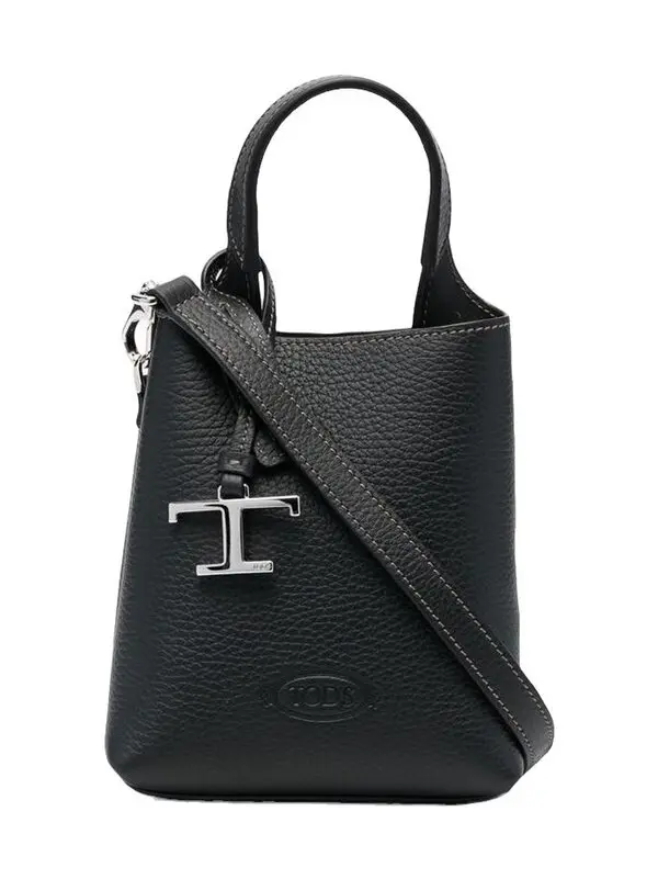 TOD'S Leather Micro Bucket Bag - Black