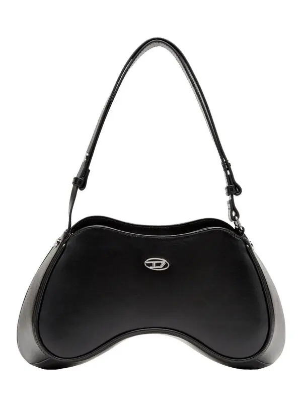 DIESEL Printed Shoulder Bag - Black