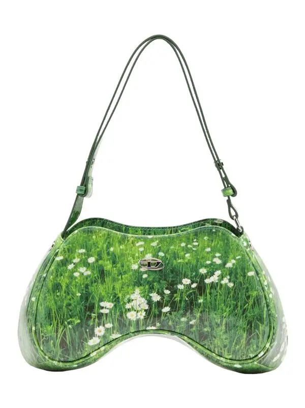 DIESEL Printed Shoulder Bag - Green