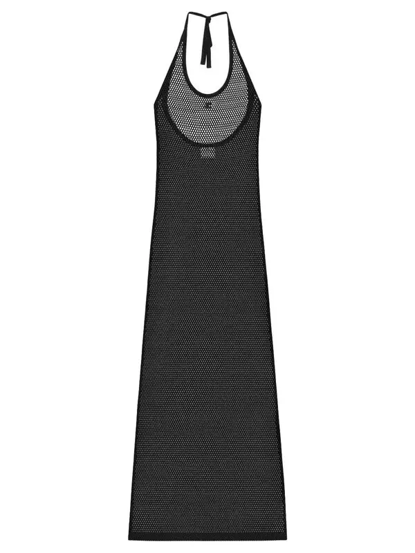 COURREGES Cotton Long Tank Dress - Black