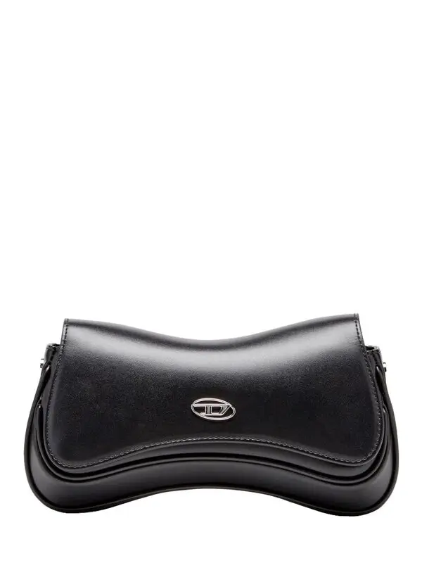 DIESEL Leather Clutch - Black