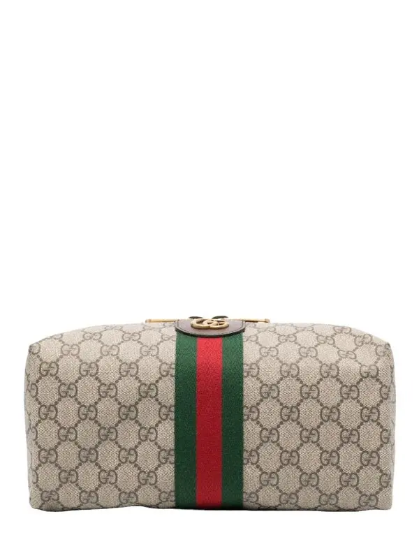 Gucci Beauty Case With Logo - Beige