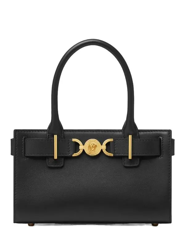 Versace Medusa '95 Leather Tote Bag - Black
