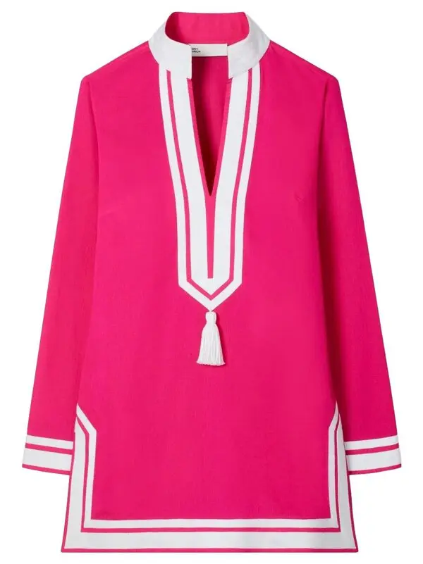 Tory Burch Cotton Tunic Dress - Pink