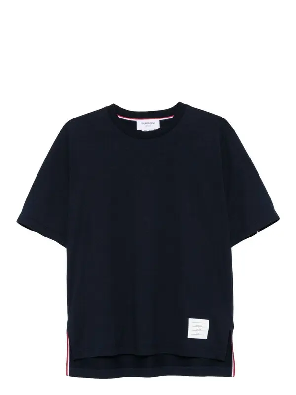 Thom Browne Oversized Cotton T-shirt - Blue