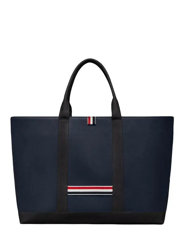 Thom Browne Tool Medium Leather Tote - Blue