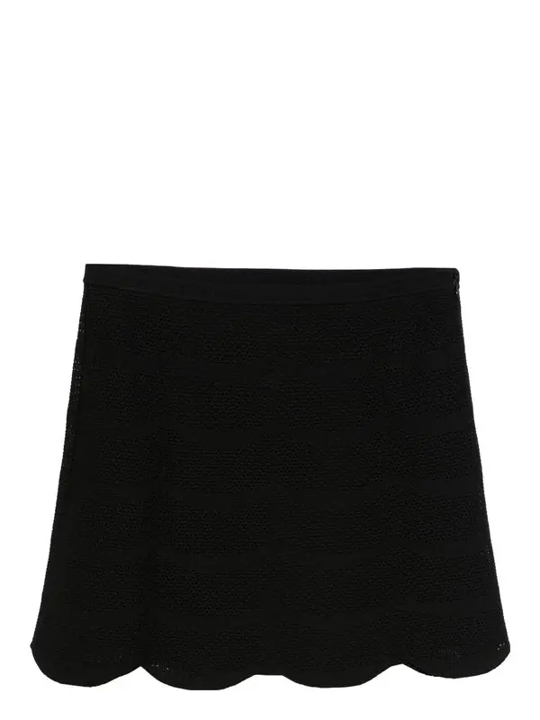 TOM FORD Silk And Cotton Mini Skirt - Black