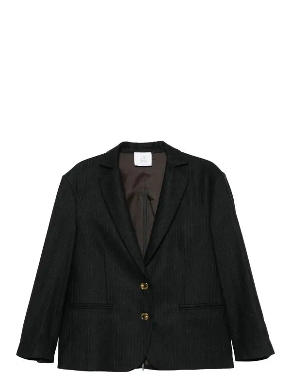 LE SULLY STUDIO Lisa Pinstripe Blazer - Black