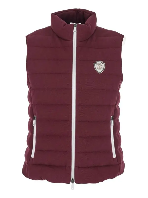 Brunello Cucinelli Quilted Vest - Red