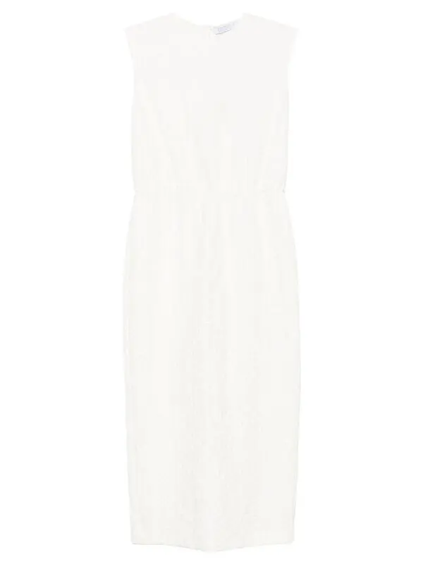 Rick Owens Loewe Paula's Ibiza Cotton Long Dress - White