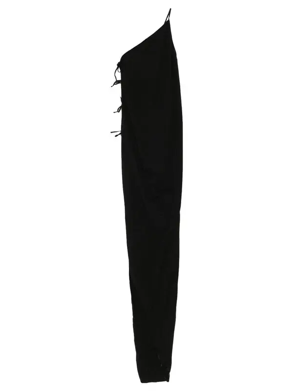 Rick Owens One-shoulder Long Dress - Black