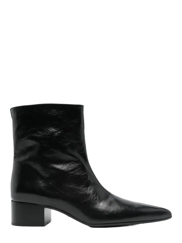 Khaite Andee Leather Boots - Black