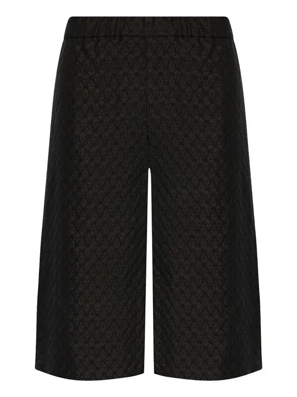 Alexander McQueen Skull Print Bermuda Shorts - Black