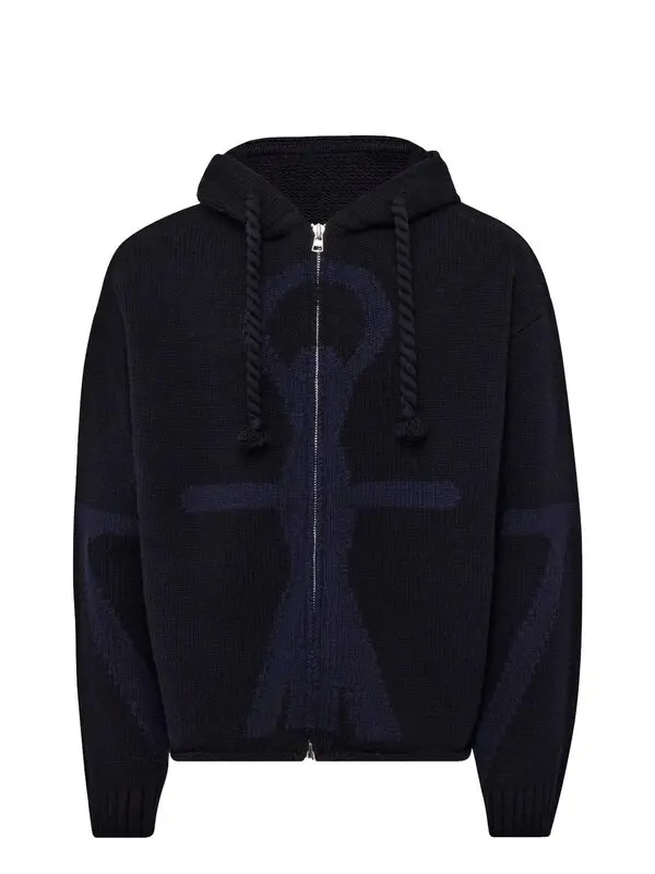 JW Anderson Zip-up Sweatshirt - Blue