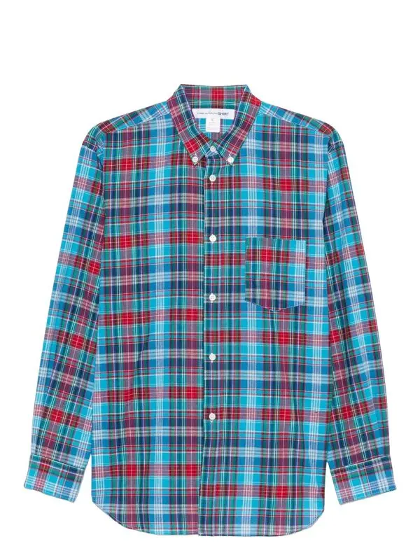 Comme Des Garçons Tartan Pattern Shirt - Multi