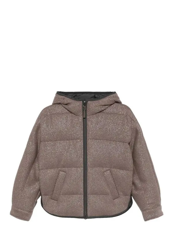 Brunello Cucinelli Cashmere Down Jacket - Brown