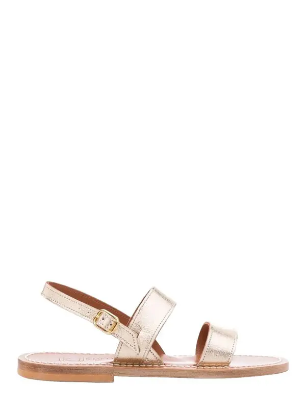 K.JACQUES Barigoule Leather Sandals - Gold