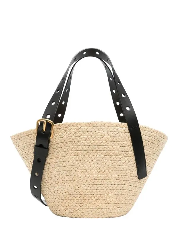 Loewe Basket Small Raffia Tote - Beige