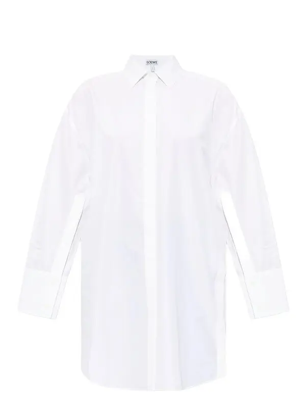 Loewe Cotton Shirtdress - White