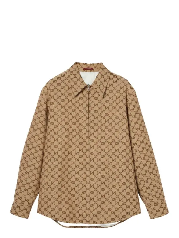 Gucci Gg Canvas Overshirt - Beige