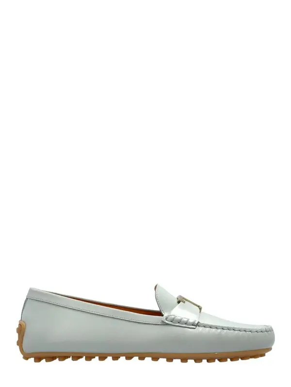 TOD'S City Gommino Leather Loafers - Grey