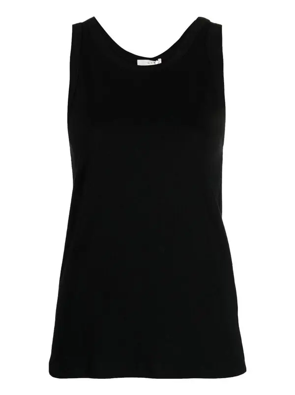 THE ROW Frankie Cotton Tank Top - Black