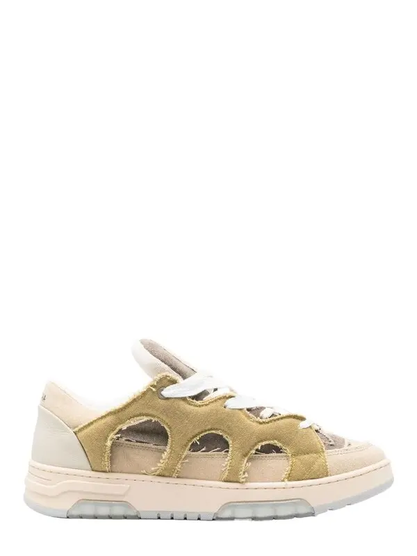 SANTHA Lace-up Sneakers - Beige