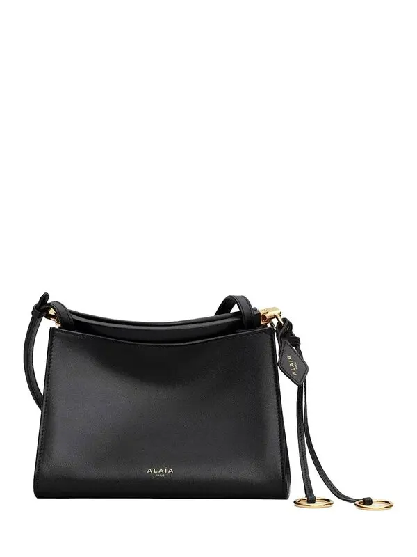Alaïa Small Square Leather Shoulder Bag - Black