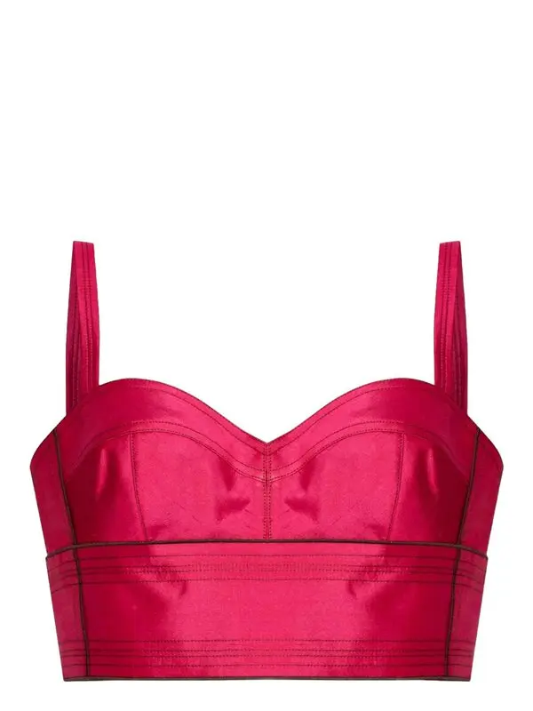 Tory Burch Silk Bra Top - Pink
