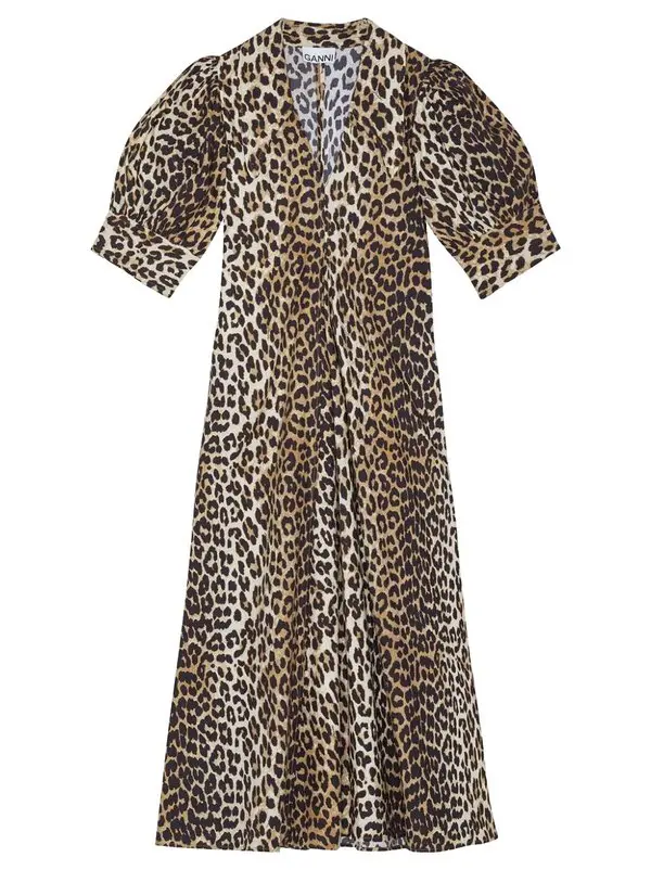 GANNI Organic Cotton Maxi Dress - Multi