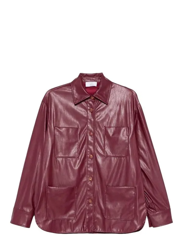 LE SULLY STUDIO Agostina Leather Jacket - Red