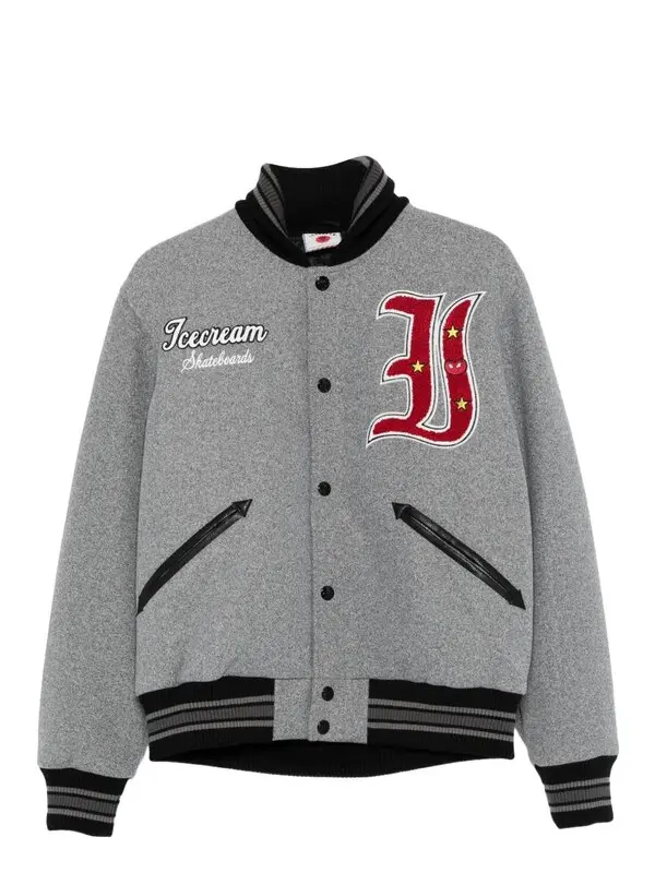 ICECREAM Cotton Bomber Jacket - Grey