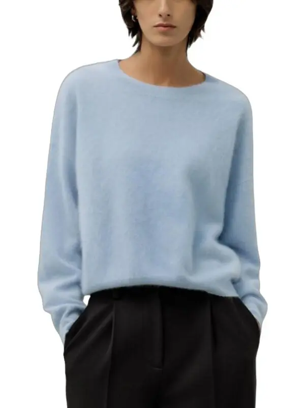 Lilysilk Relaxed Cashmere Sweater - Illusion Blue