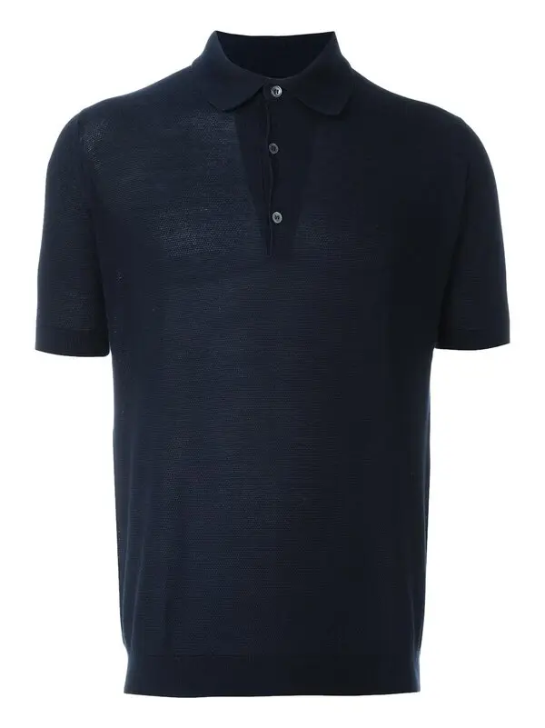 John Smedley Polo Roth - Blue