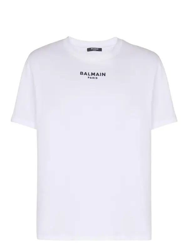 Balmain T-shirt With Embroidered Logo - White