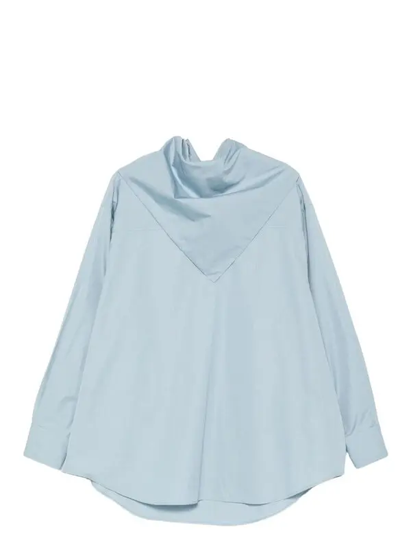 Ami Bandana Cotton Shirt - Sky Blue